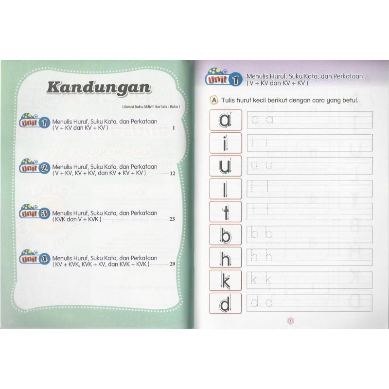 Linus Literasi BM Tahun 1 Aktiviti Bertulis 1