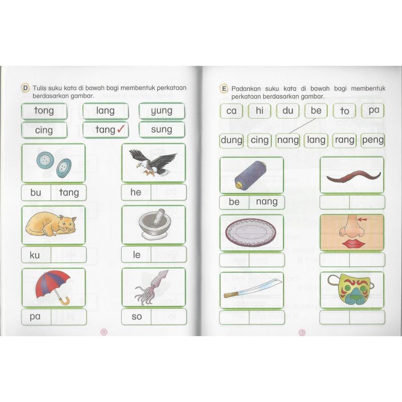 Linus Literasi BM Tahun 1 Aktiviti Bertulis 2
