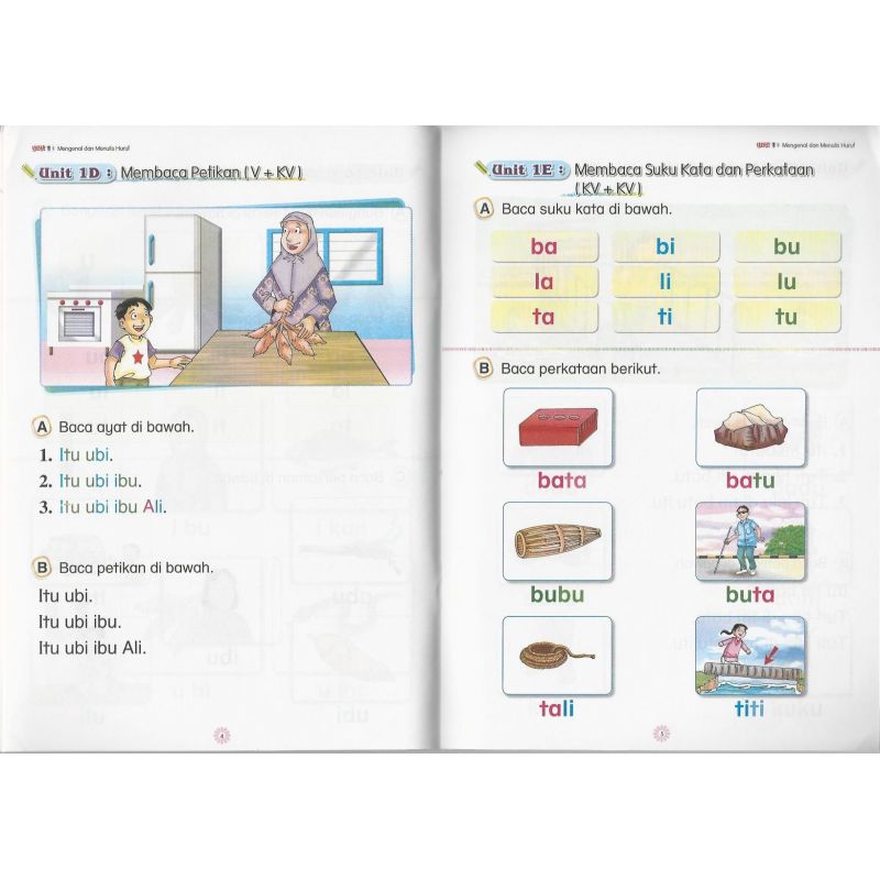 Linus Literasi BM Tahun 1 Buku Bacaan 1