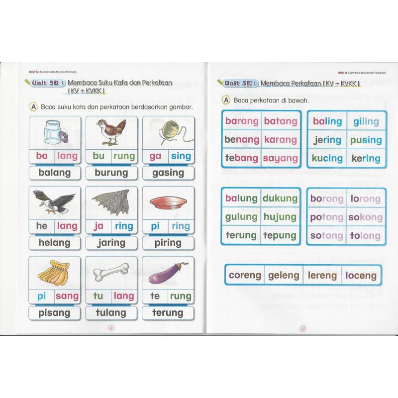 Linus Literasi BM Tahun 1 Buku Bacaan 2