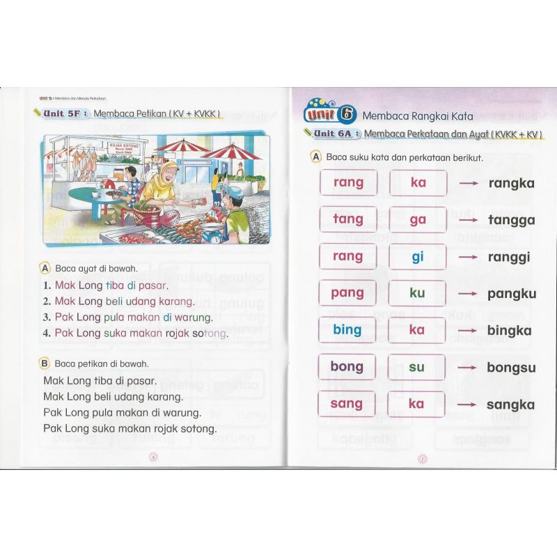 Linus Literasi BM Tahun 1 Buku Bacaan 2