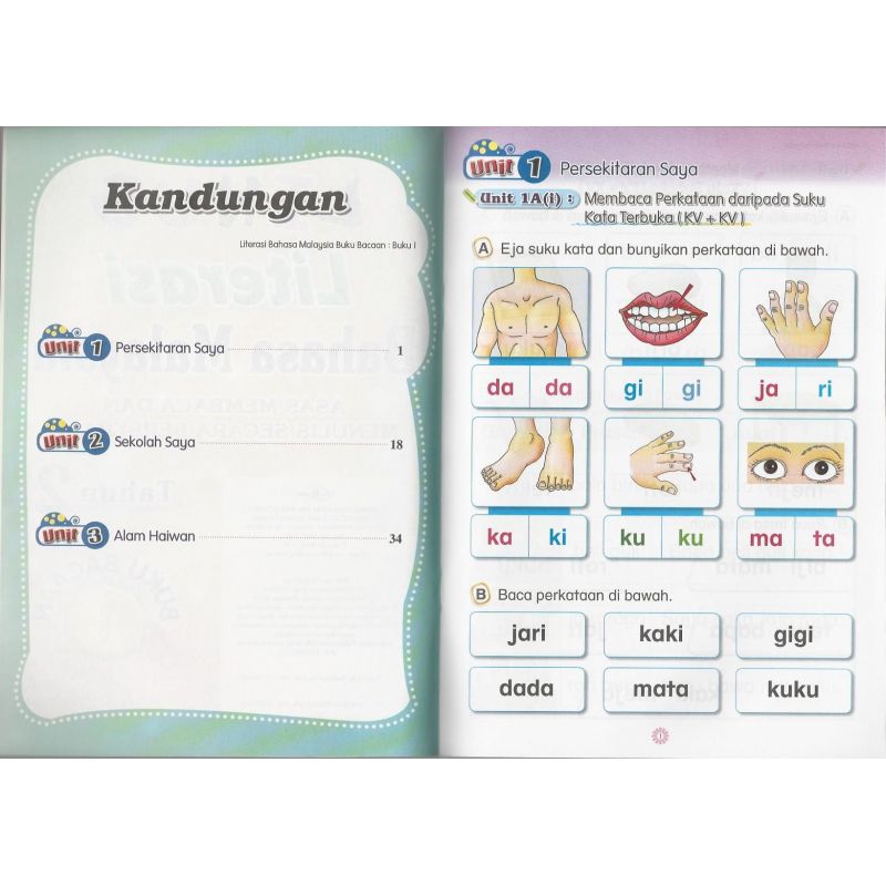 Linus Literasi BM Tahun 2 Buku Bacaan 1