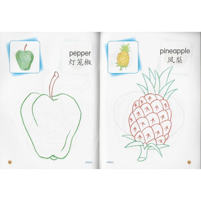 Happy Colouring – Fruits & Vegetables