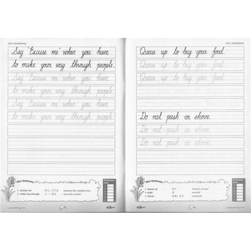 Cursive Writing 5A