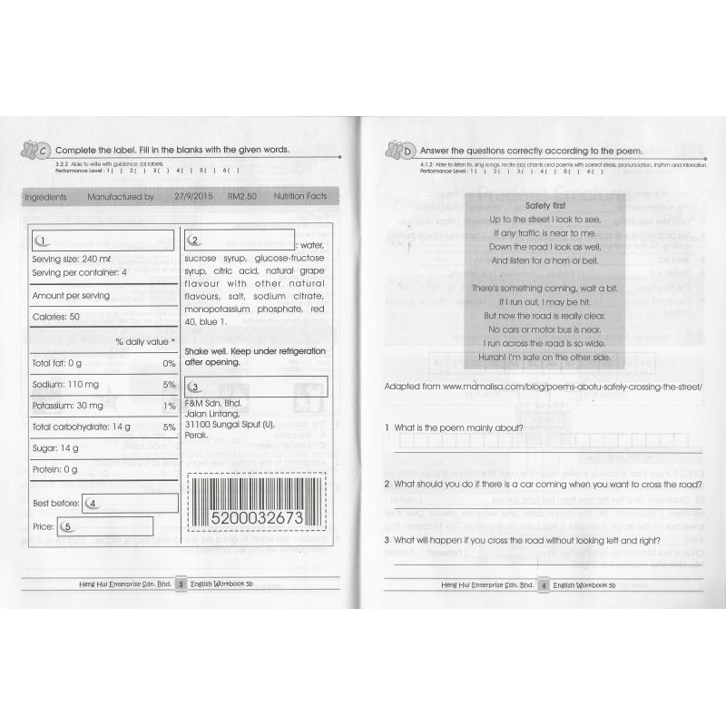 Essence English Workbook 5B