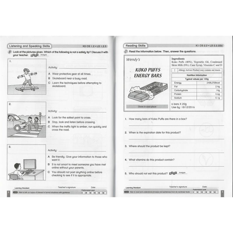 多元巩固单元练习 英文5B