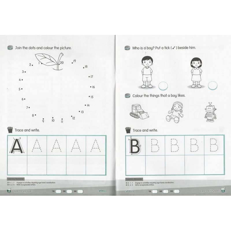 I Love English Class Activity Book 1