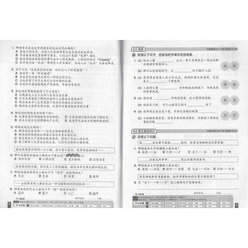 多元巩固单元练习 华文4B (融入最新UPSR出题方式)