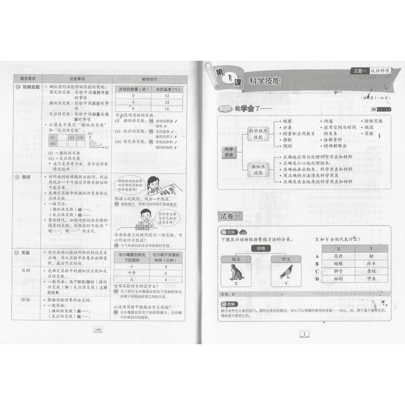 非凡单元练习 科学4A 修订版