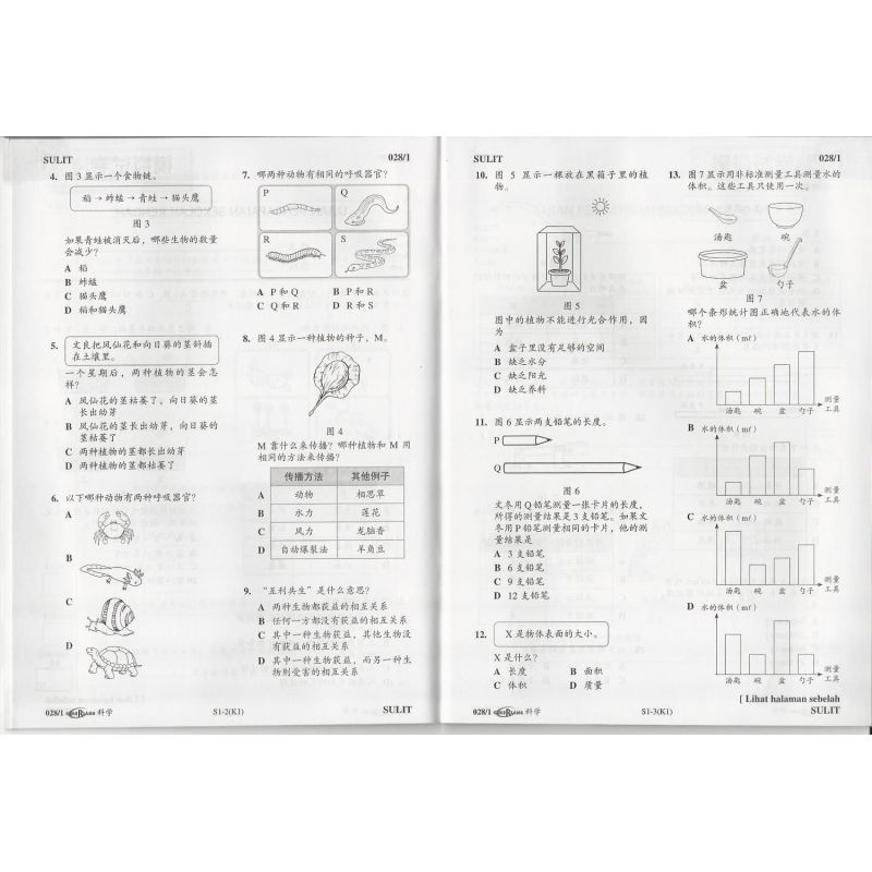 傲视UPSR模拟试卷 科学