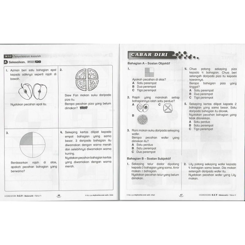 Homework DIY with YouTube Matematik Tahun 1