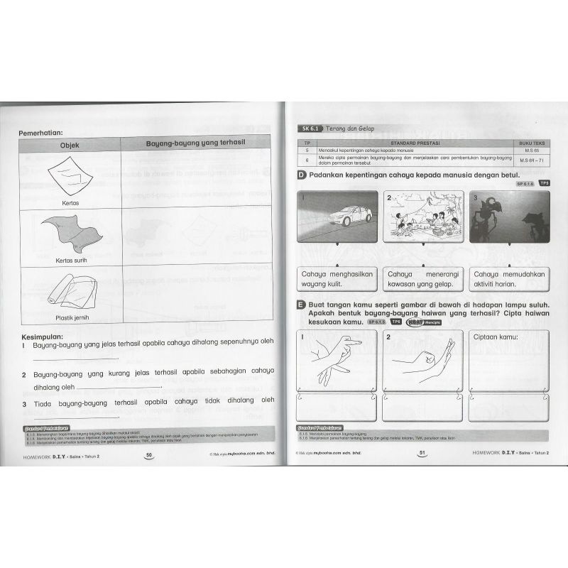 Homework DIY with YouTube Sains Tahun 2