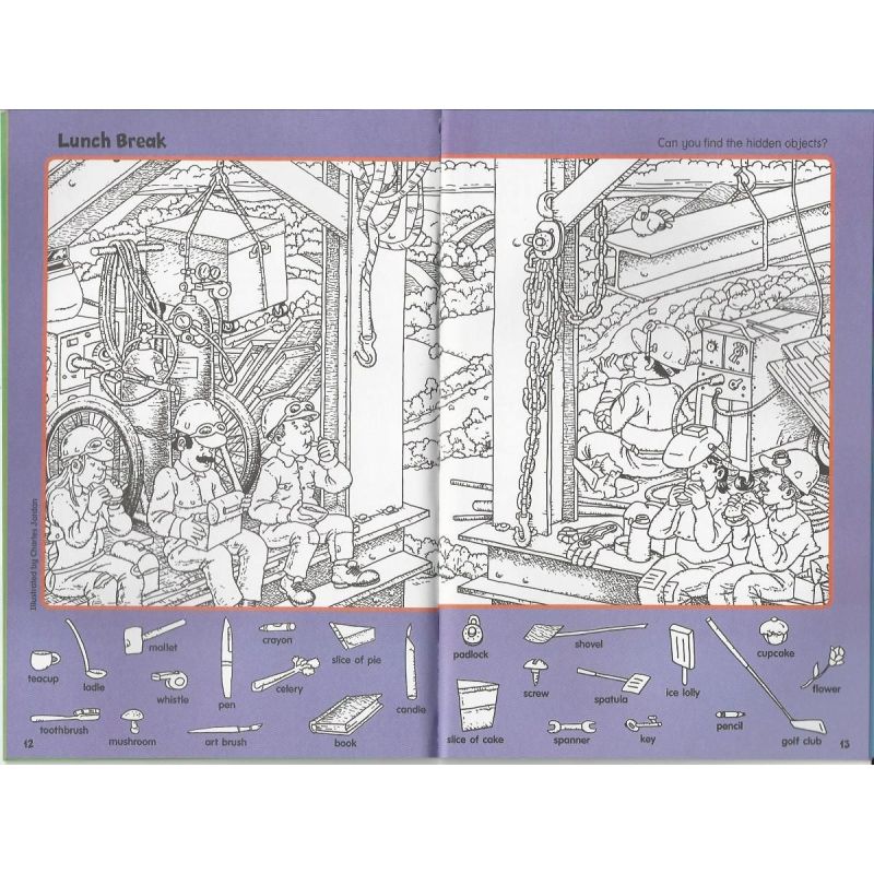 Hidden Picture Construction Puzzles