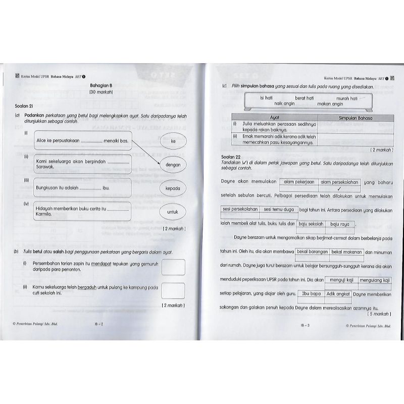 UPSR 黄金试卷2020 国文